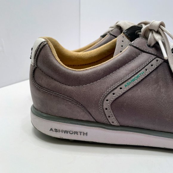 Ashworth | Shoes | Ashworth Cardiff 2 Adc Golf Shoes Gray Leather Size ...